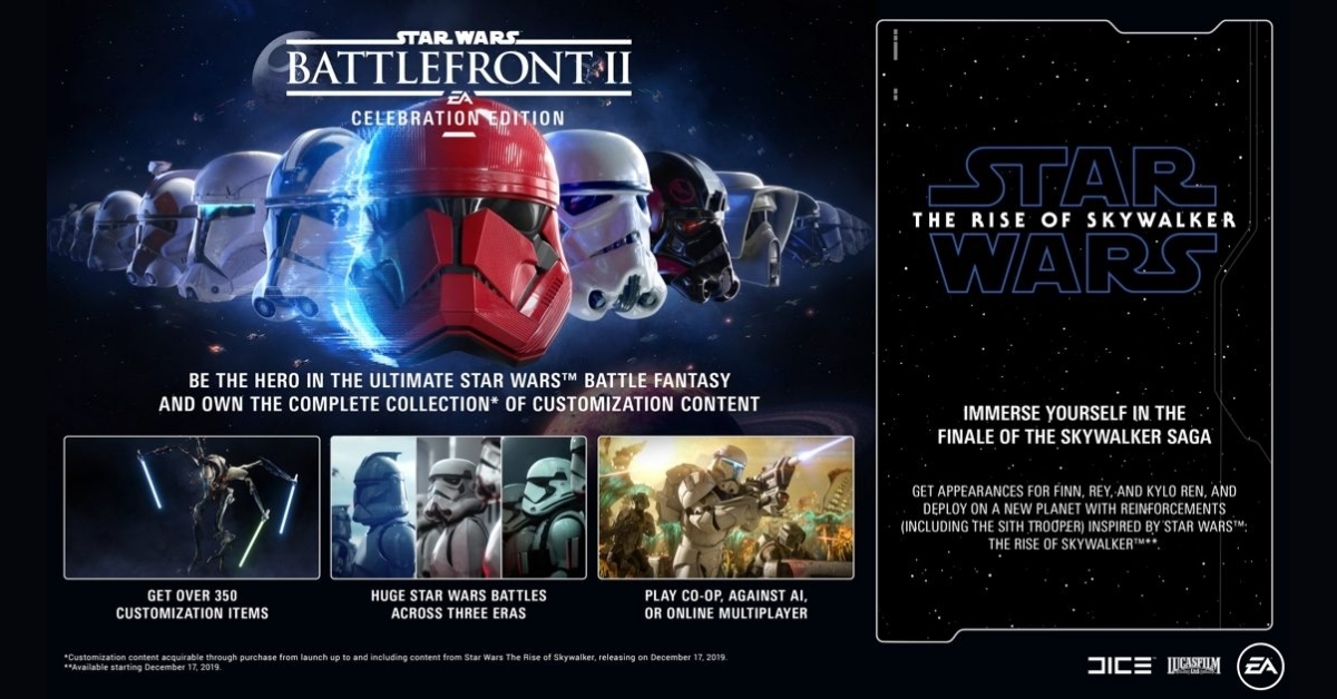 Star Wars Battlefront II Celebration Edition 85% de Descuento ...